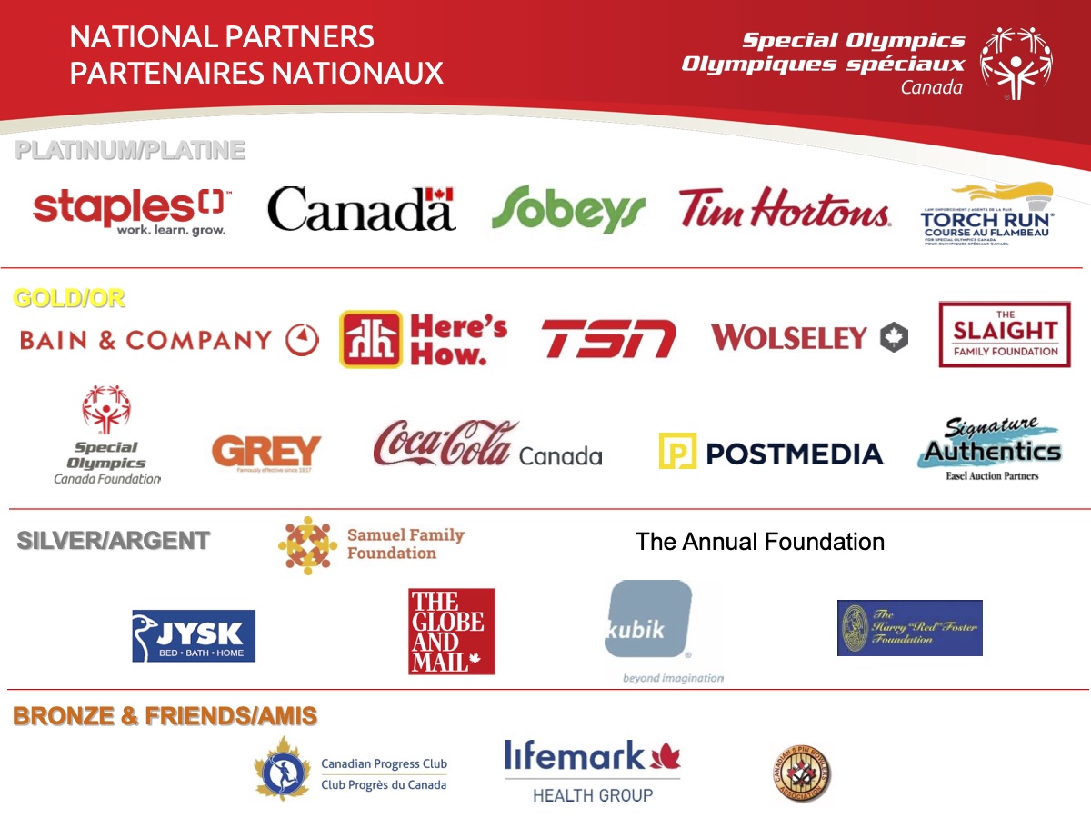 Our Partners, Sponsors and Supporters - Special Olympics Nova Scotia
